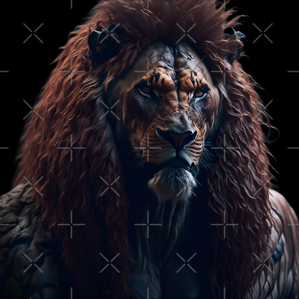 "The Primal King: A Stunningly Realistic Lion-Man Artwork" by ...