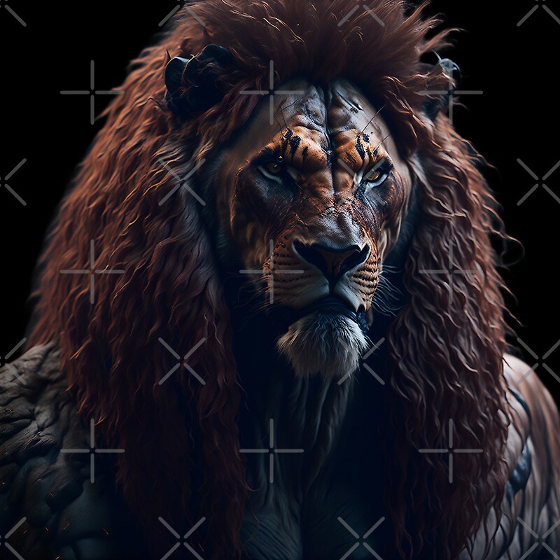 "The Primal King: A Stunningly Realistic Lion-Man Artwork" by ...