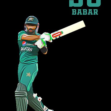 "Babar Azam-Pakistani Cricket Player-T20 Batsman" Sticker for Sale by ...
