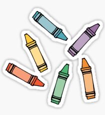 Crayons Stickers | Redbubble