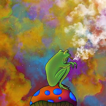 "Stoner Frog" Sticker for Sale by selenedrawz | Redbubble