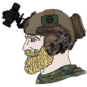 "Tactical Chad alt" Sticker for Sale by 6.5x55 Swede | Redbubble