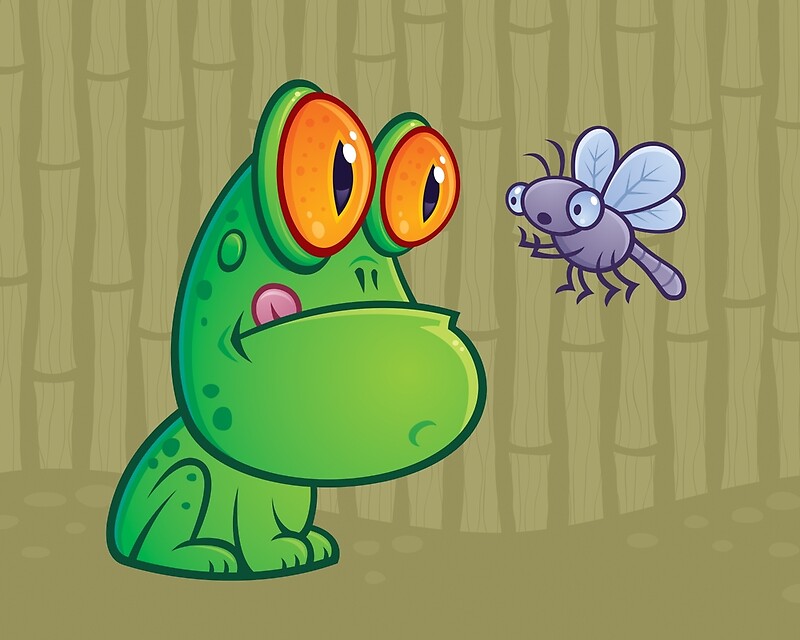 "Frog and Dragonfly" by fizzgig | Redbubble