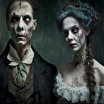 "Victorian Gothic Zombie Bizarre Family Photos 4" Sticker for Sale by ...