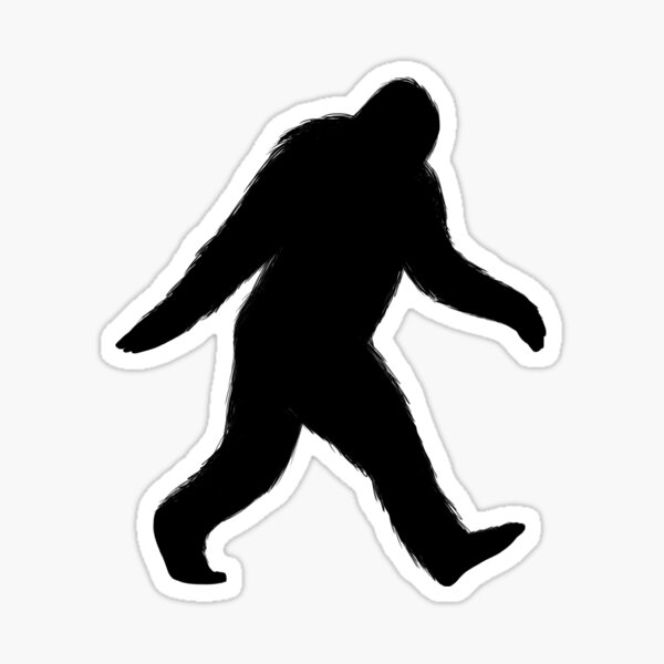 Bigfoot Silhouette Stickers | Redbubble