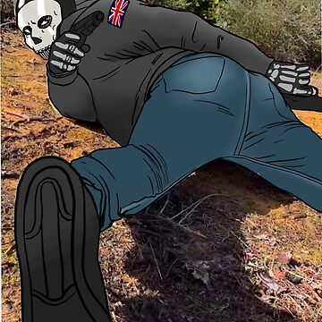 "Tactical Buttcheeks" Sticker for Sale by highwayInferno | Redbubble