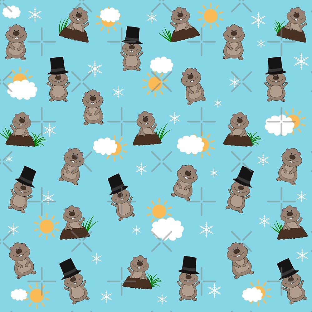 "Groundhog Day Pattern" by ValentinaHramov | Redbubble