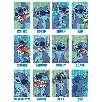 Galeriedruck for Sale mit "Lilo & Stitch Emotions of Stitch Panels" von ...
