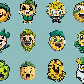 "Irish Emoji" Sticker by OkGalerieRB | Redbubble