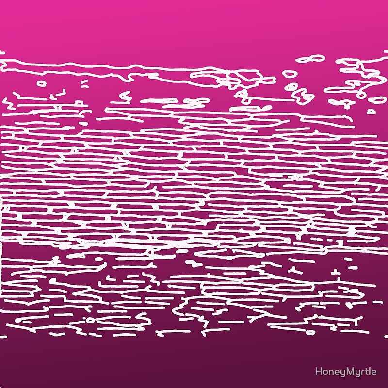 "Pink Abstract Line Art" by HoneyMyrtle | Redbubble