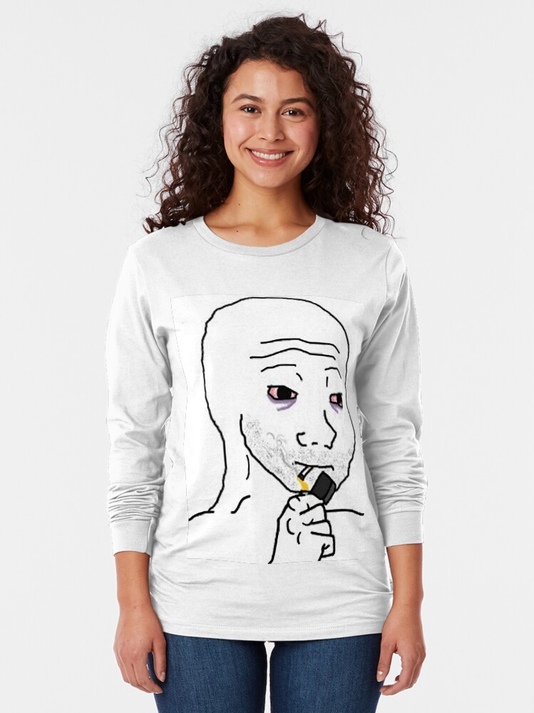 "Wojak Smoking" T-shirt by neomeme | Redbubble