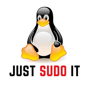 "Just sudo it" Sticker for Sale by MrBlon | Redbubble