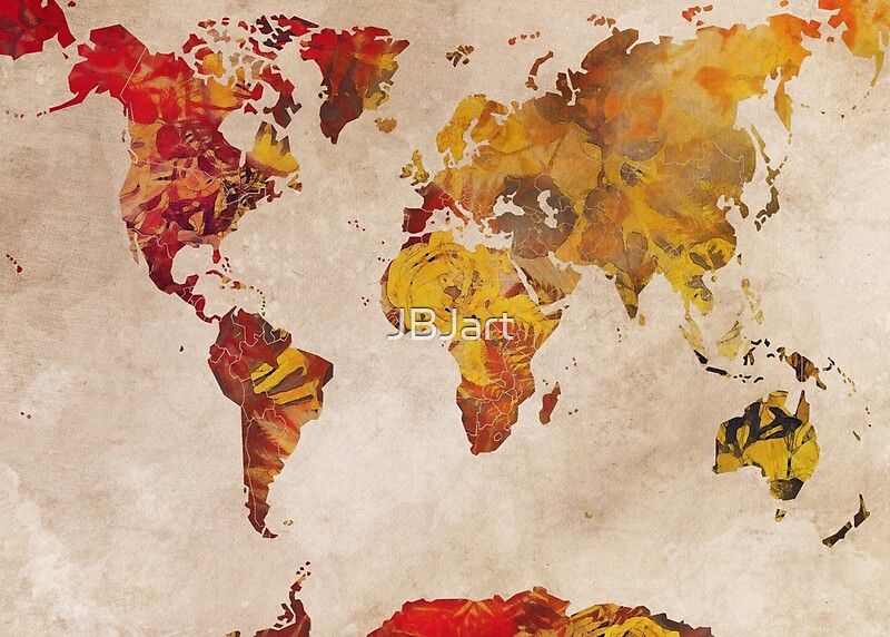 "world map 24 #map #worldmap" by JBJart | Redbubble