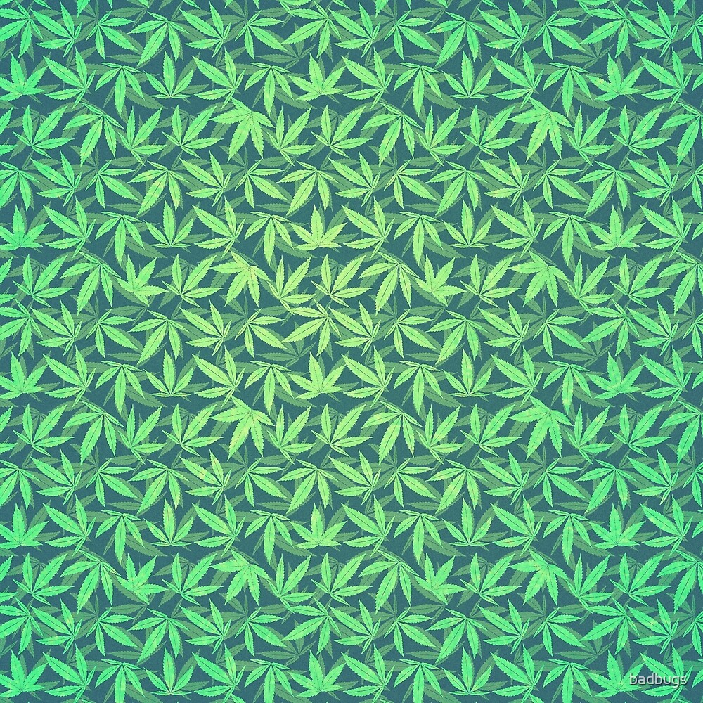" Cannabis / Hemp / 420 / Marijuana - Pattern" by badbugs | Redbubble