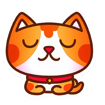 "Cute Animated Cat Stickert " Sticker for Sale by Zaphoding | Redbubble