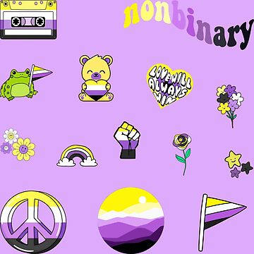 "Nonbinary Pride Mega Pack" Sticker for Sale by everything4eva | Redbubble