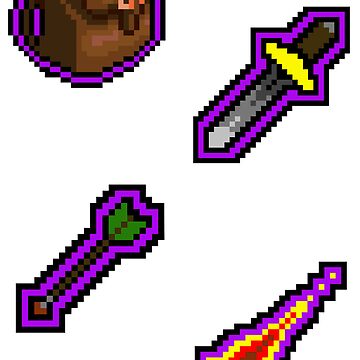 "Prayer set 1 - Sticker Set - Osrs Runescape" Sticker for Sale by ...