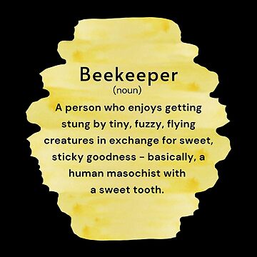 "Beekeeper Definition" Sticker for Sale by Heartee | Redbubble