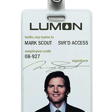 "Severance series lumon industries MARK SCOUT Badge fan works graphic ...