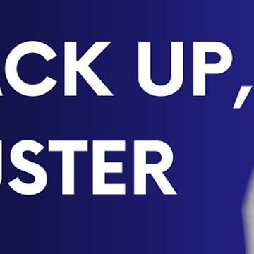 "Back Up Buster Cute Dog Bumper Sticker" Sticker for Sale by ...