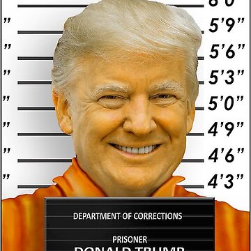 "TRUMP MUG SHOT" Sticker for Sale by Owen Garcia | Redbubble