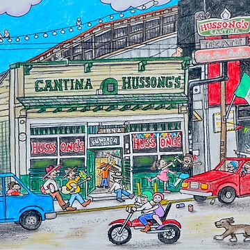 "Cantina Hussongs Puzzle" Sticker for Sale by Kristin Haynes | Redbubble