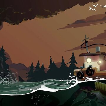 "DREDGE - Lighthouse " Art Board Print for Sale by FrogHermit | Redbubble