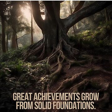 "Rooted in Success - Inspiring Wall Art" Poster for Sale by ...