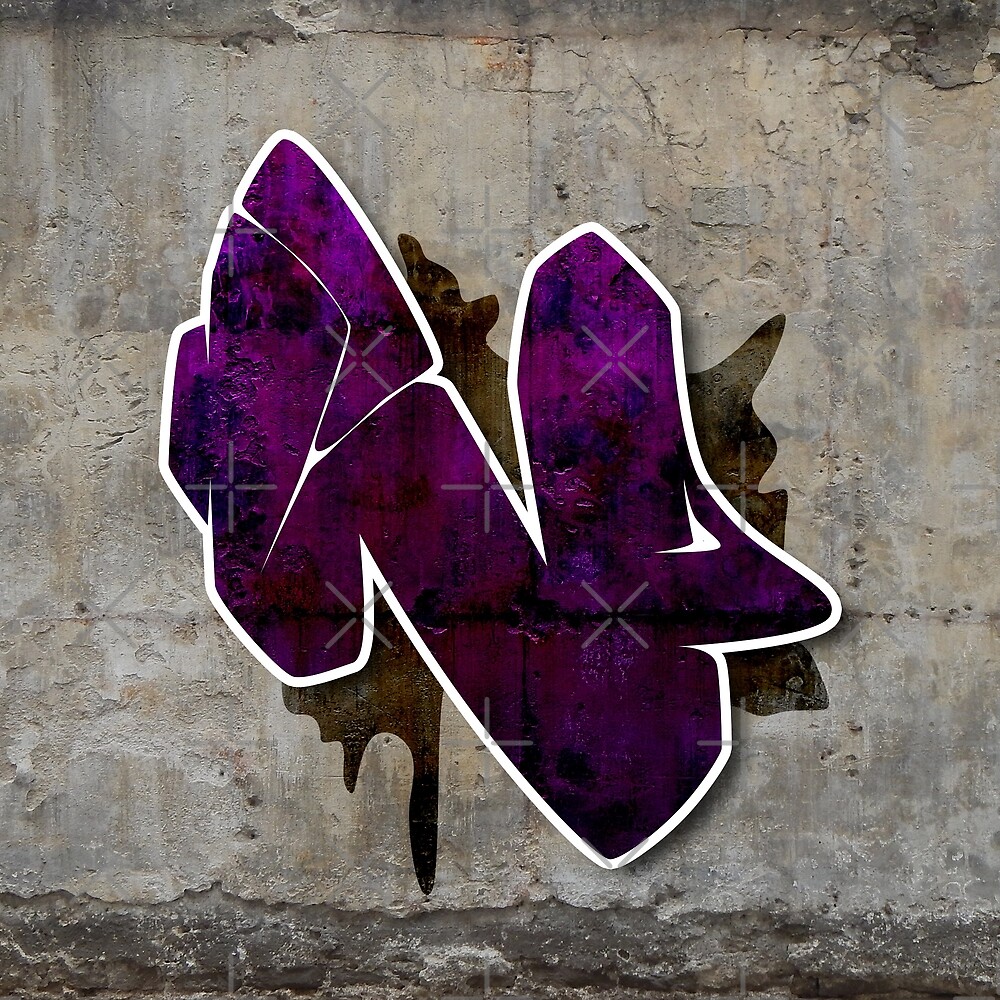 "N - Graffiti letter" by joax | Redbubble