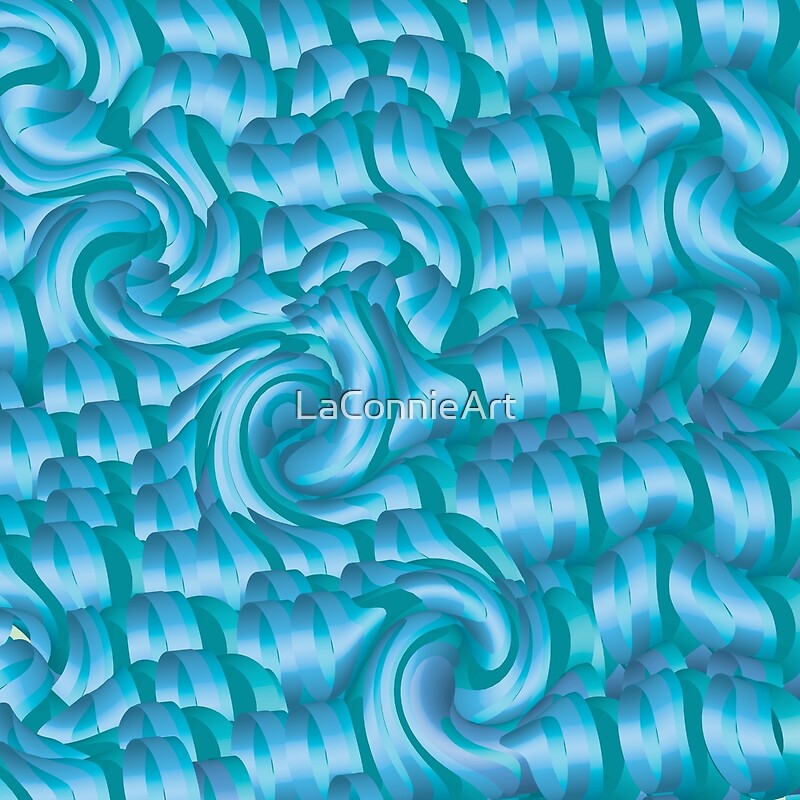 "Ribbon of waves" by LaConnieArt | Redbubble