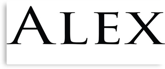 Lienzo «Nombre Alex / Inspirado por The Color of Money» de ProjectX23 ...