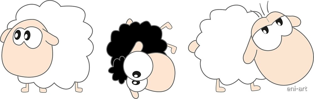 "Three sheep" by eni-art | Redbubble