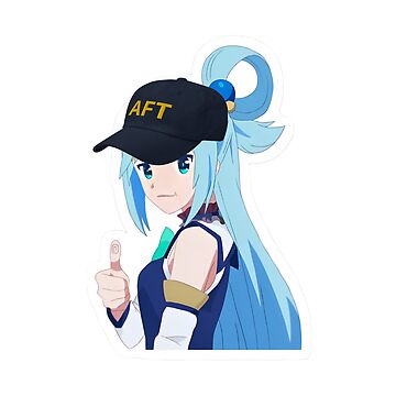 "AFT Aqua" Sticker for Sale by ValkaRath | Redbubble