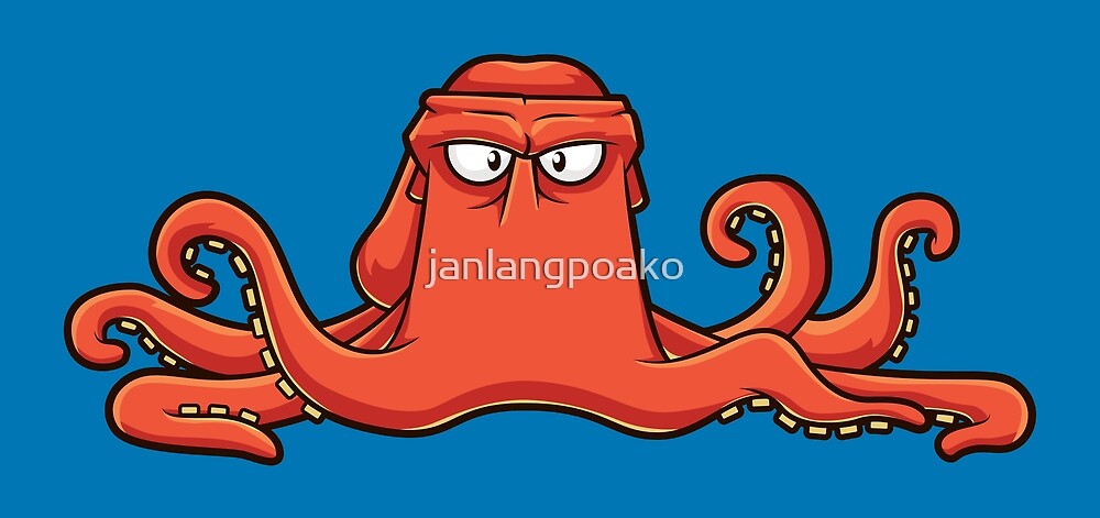 "Seven Legged Octopus" by janlangpoako | Redbubble