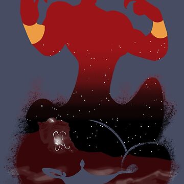 "Red Genie" Poster for Sale by Paolo87 | Redbubble