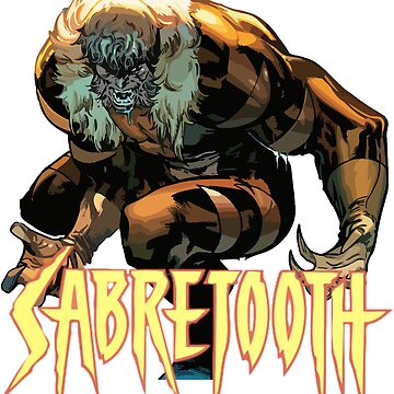 "Sabretooth Logo" Sticker for Sale by dracine81 | Redbubble