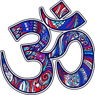 "Hindu Spiritual Symbol 'Oam' Colorful Design" Poster for Sale by ...