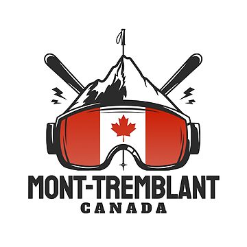 "Mont Tremblant Canada Ski Resort Skiing Souvenir" Sticker for Sale by ...