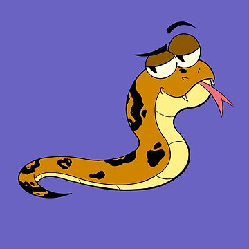 "Sassy Snake (Gold)" Sticker for Sale by LukeTheSketcher | Redbubble