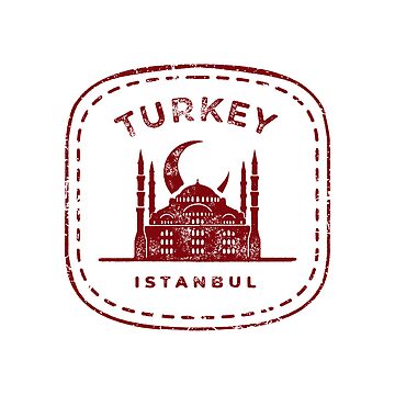 "Istanbul, Turkey Stamp" Sticker for Sale by Emili Arnautovic | Redbubble