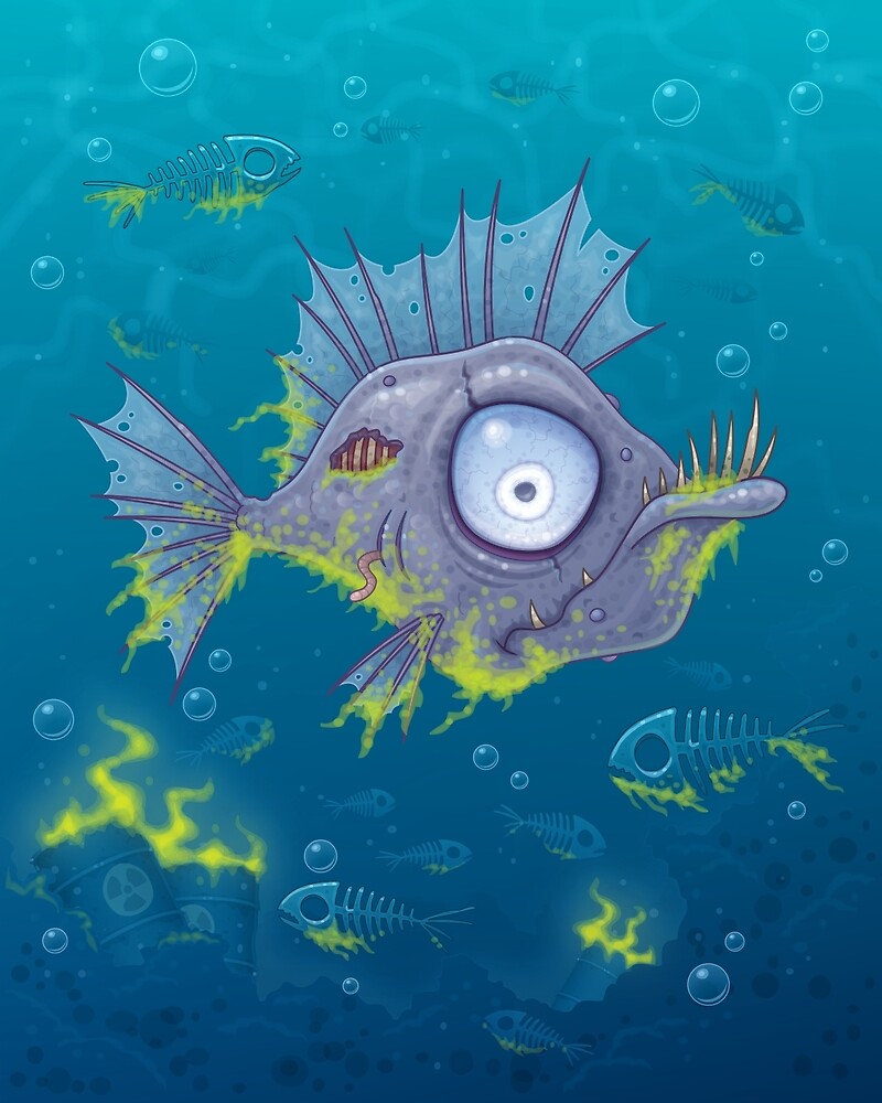 "Zombie Fish" by fizzgig | Redbubble