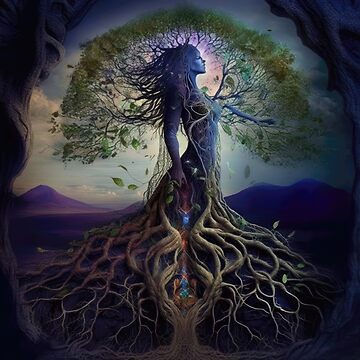 "Tree Goddess Series, Dryad, Devotion" Sticker for Sale by Emberoot ...