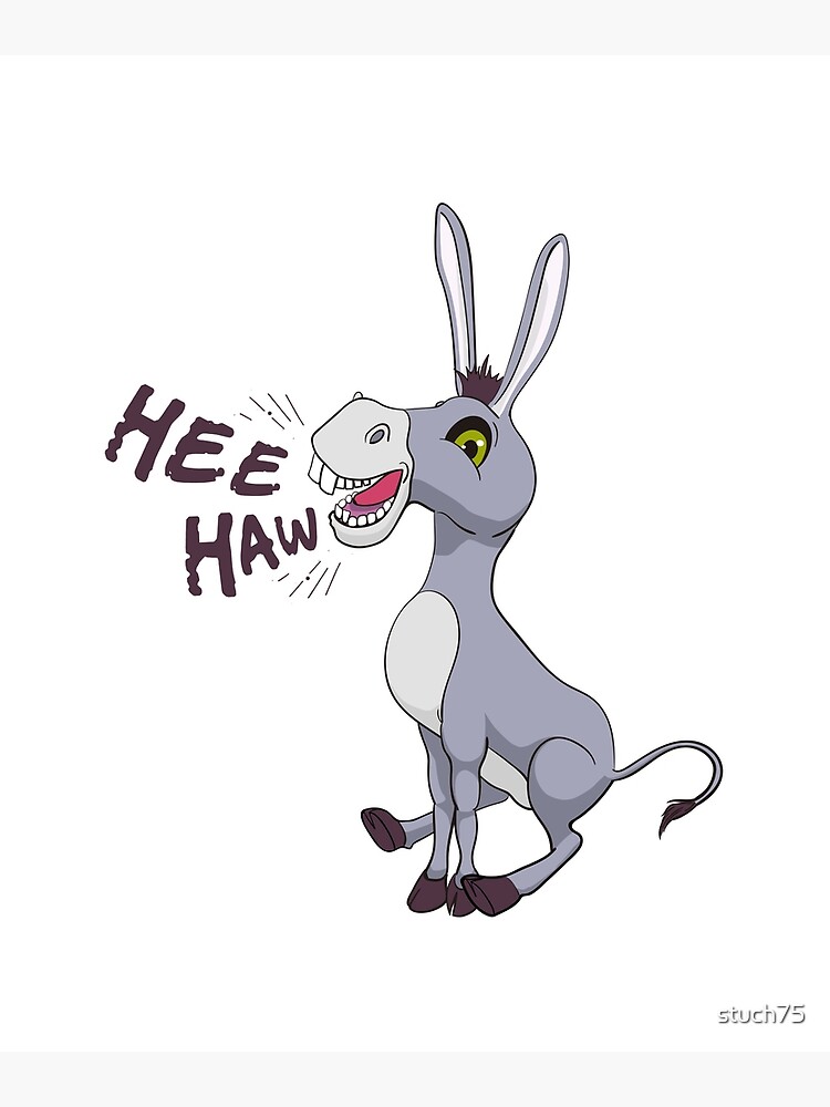 "Hee Haw Donkey" Framed Art Print by stuch75 | Redbubble