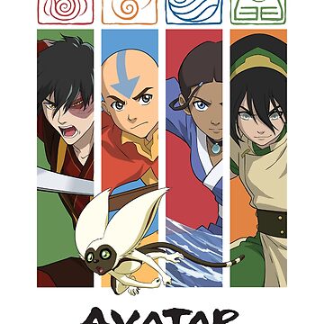 "Avatar: The Last Airbender Group Character Panels" Essential T-Shirt ...