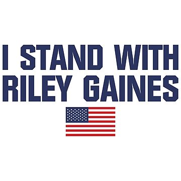 "I Stand With Riley Gaines" Sticker by fezztee | Redbubble