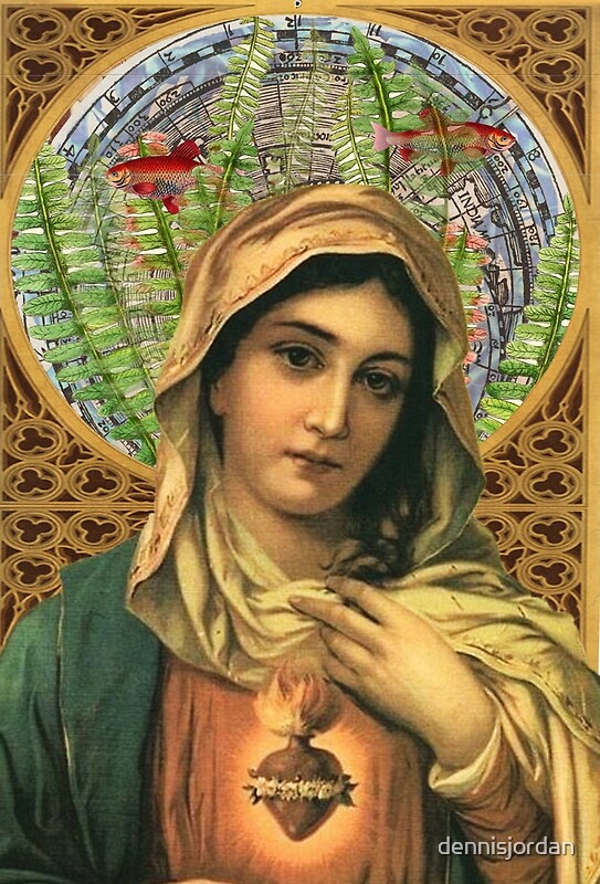 "Virgin Mary with goldfish" by dennisjordan | Redbubble