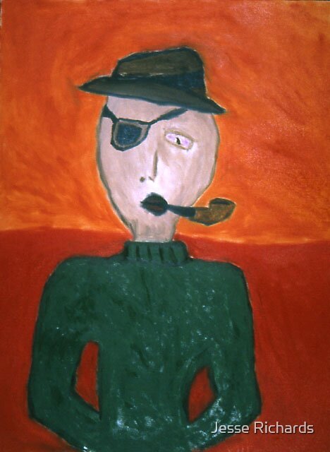 "I'm A Pirate: Self Portrait With Eyepatch and Pipe" by Jesse Richards ...