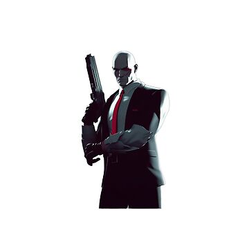"Hitman Agent 47 - Gaming Fan Art" Sticker for Sale by T3CHBOX | Redbubble