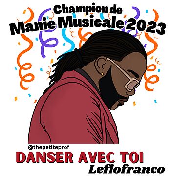 "Champion de Manie Musicale 2023" Sticker for Sale by thepetiteprof ...