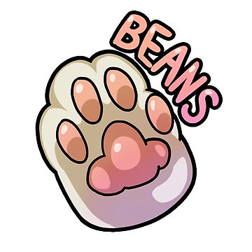 "Kitty Cat Toe Beans" Sticker for Sale by Anricakes | Redbubble